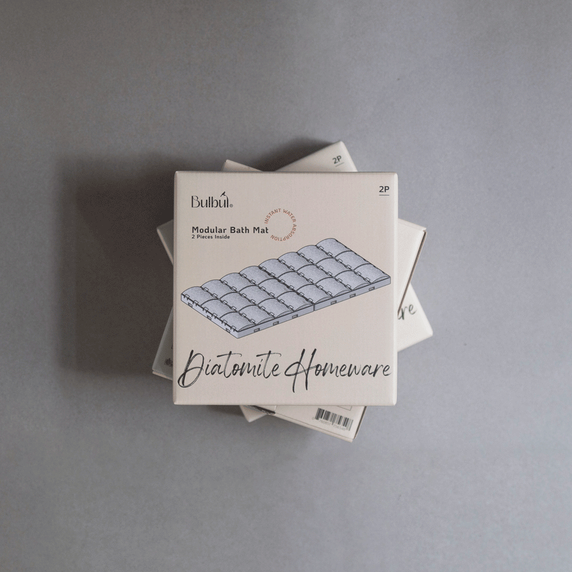 Diatomite Modular Bath Mat - Eco-Friendly and Quick-Drying | Bulbul